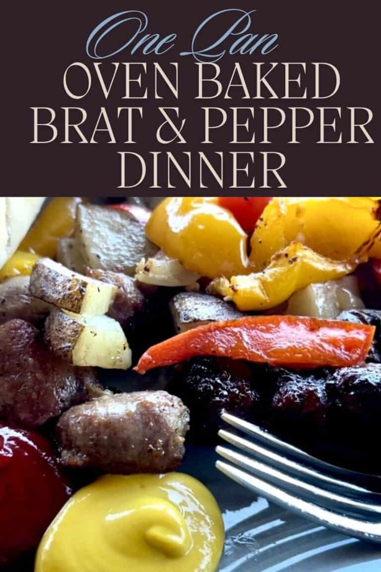 Easy Oven Baked One Pan Brats and Peppers Dinner Recipe - Keep It ...