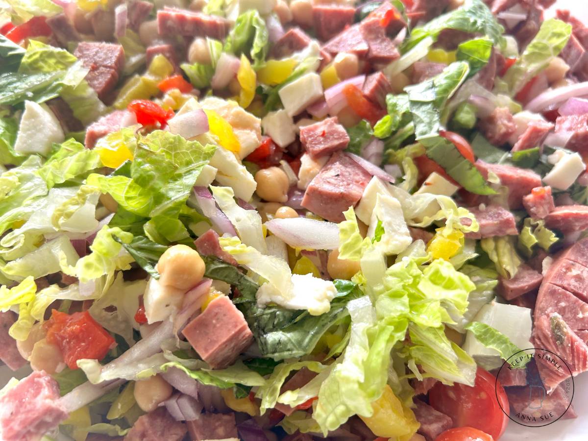 How to Make a Chopped Italian Salad with Deer Salami - Keep It Simple ...