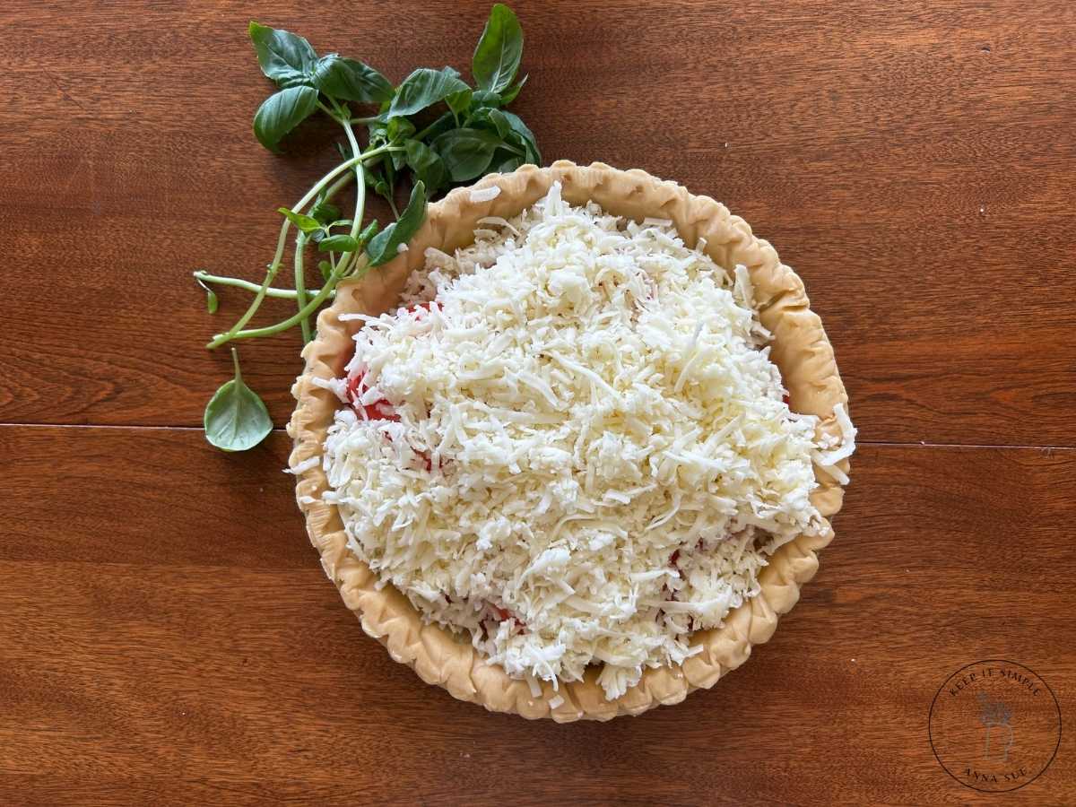 How to Make a Summertime Tomato Tart with Basil - Keep It Simple Anna Sue