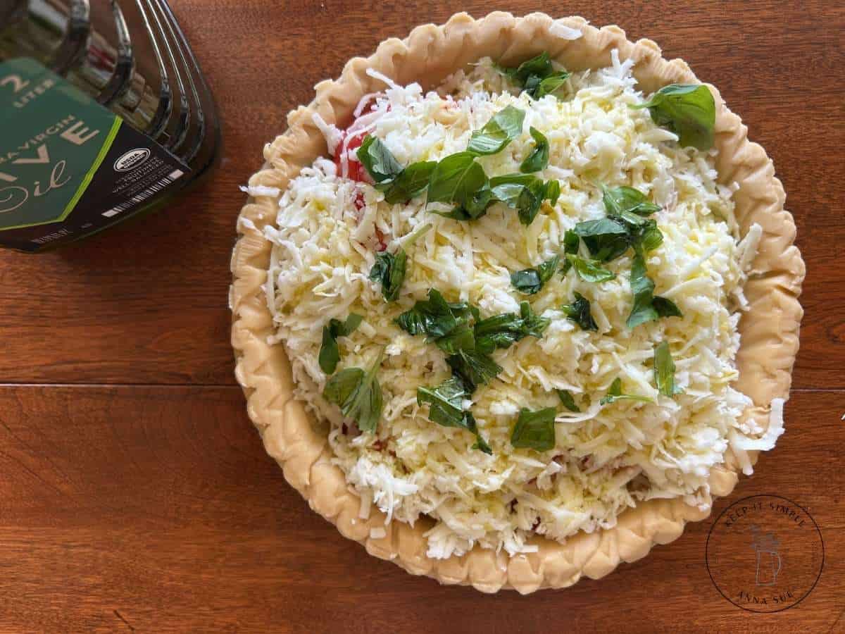 How to Make a Summertime Tomato Tart with Basil - Keep It Simple Anna Sue