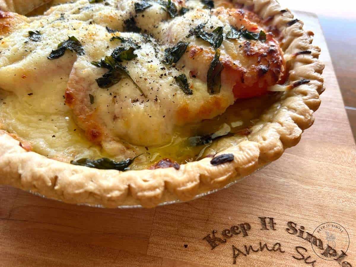 How to Make a Summertime Tomato Tart with Basil - Keep It Simple Anna Sue