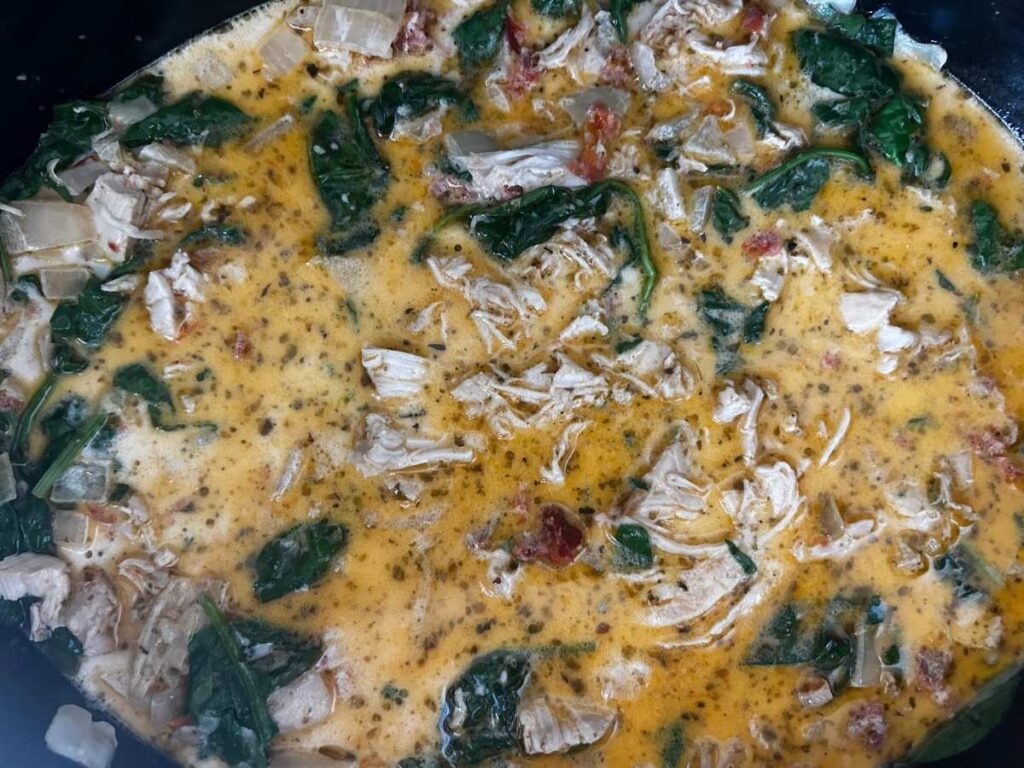 How To Make a Creamy Tuscan Chicken Soup with Heavy Cream - Keep It ...